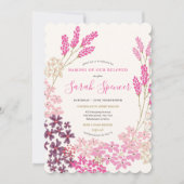 Pink Meadow Baby Naming/Simchat Bat Invitation | Zazzle