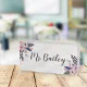 Pink Meadow | Floral Teacher Name Classroom Wooden Box Sign | Zazzle