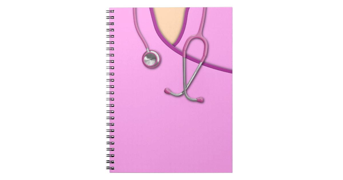 Pink Medical Scrubs Notebook | Zazzle