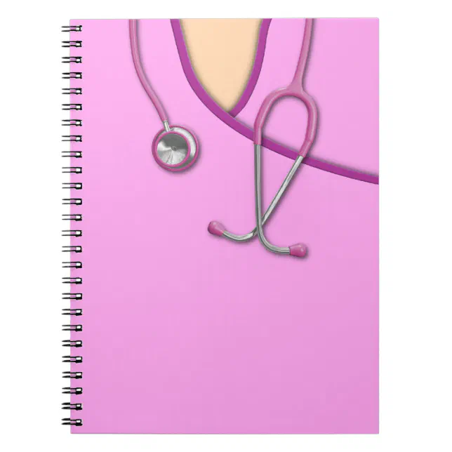 Pink Medical Scrubs Notebook | Zazzle