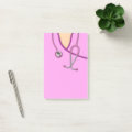Pink Medical Scrubs Post-it Notes | Zazzle
