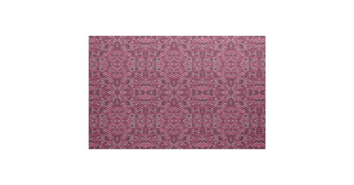 Pink Metallic Scales Texture Fabric | Zazzle