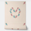 Pink mice, blue mice hearts Wallpaper Wallpaper | Zazzle