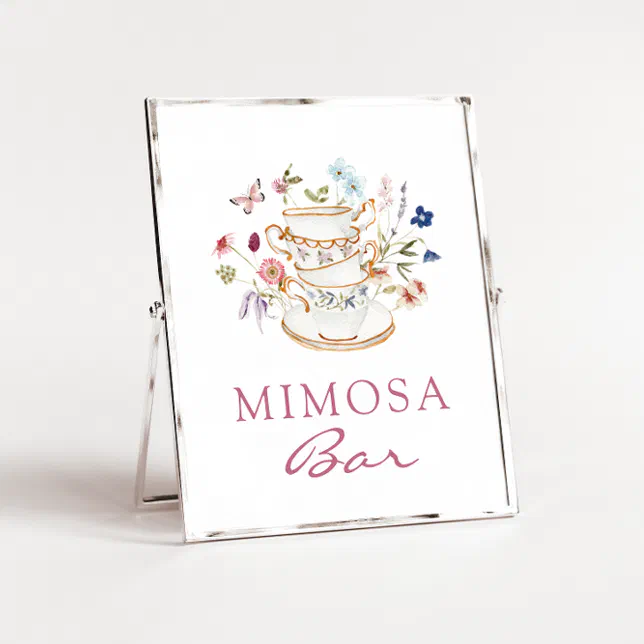 Pink Mimosa Bar Poster | Zazzle