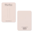 Pink minimalist elegant hair clip barrette display business card | Zazzle