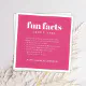 Pink Modern Minimal Fun Facts Birthday Year Napkins | Zazzle