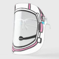 Pink Modern Personalized Space Astronaut Helmet Face Shield | Zazzle