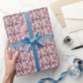 Pink Mountain Laurel Floral Pattern Wrapping Paper | Zazzle