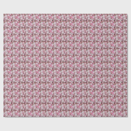 Pink Mountain Laurel Floral Pattern Wrapping Paper | Zazzle