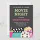 PINK MOVIE NIGHT PARTY INVITATION | Zazzle