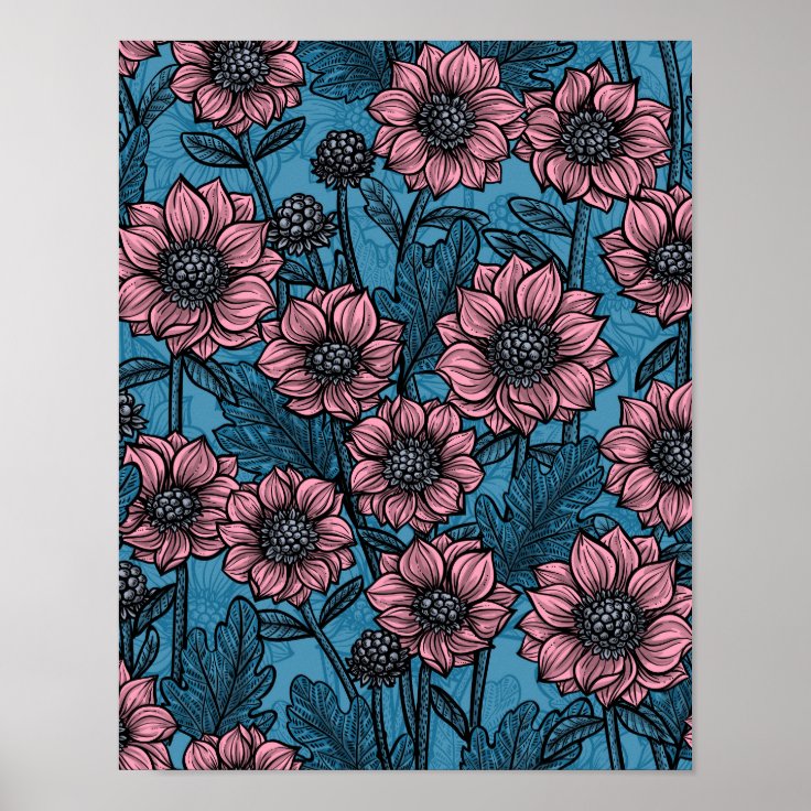 Pink Mums Poster | Zazzle