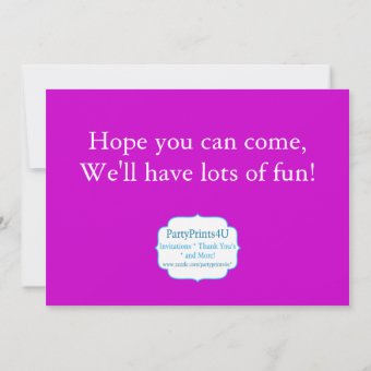 Pink n Purple polka dot Birthday Party Invitation | Zazzle