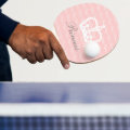 Pink-n-White Princess Ping Pong Paddle | Zazzle