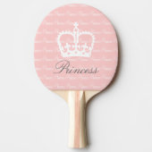 Pink-n-White Princess Ping Pong Paddle | Zazzle