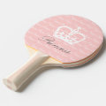 Pink-n-White Princess Ping Pong Paddle | Zazzle