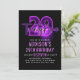 Pink Neon 29th Birthday Invitation | Zazzle