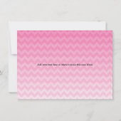 Pink Ombre Chevron Baby Sip and See Invitation | Zazzle
