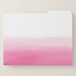 Pink Ombre File Folder | Zazzle