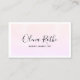 Pink Ombre Signature Script Professional Calling Card | Zazzle