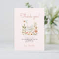 Pink One Silly Goose Birthday Thank You Card | Zazzle