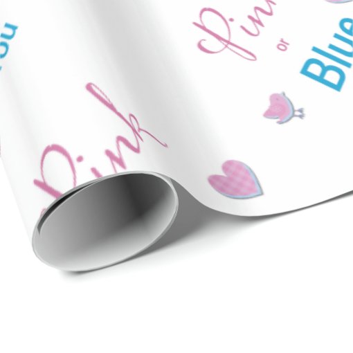 Pink or Blue Wrapping Paper | Zazzle