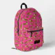 Pink Orange Jungle Tiger Animal Pattern Printed Backpack | Zazzle