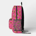 Pink Orange Jungle Tiger Animal Pattern Printed Backpack | Zazzle