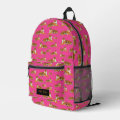 Pink Orange Jungle Tiger Animal Pattern Printed Backpack | Zazzle