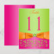 Pink, Orange, Lime Floral Table Number Post Card | Zazzle