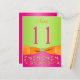Pink, Orange, Lime Floral Table Number Post Card | Zazzle