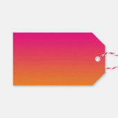 Pink & Orange Ombre Gift Tags | Zazzle