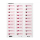 Pink Orchids & Roses Label | Zazzle