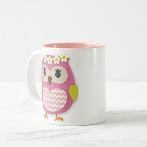 Pink Owl Mug | Zazzle