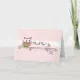 Pink Owl Thank You Card | Zazzle
