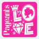 Pink Pageant Princess Love - Beauty Pageants Square Sticker | Zazzle