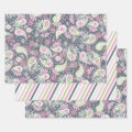 Pink Paisley Print Pattern Bright Wrapping Paper Sheets | Zazzle