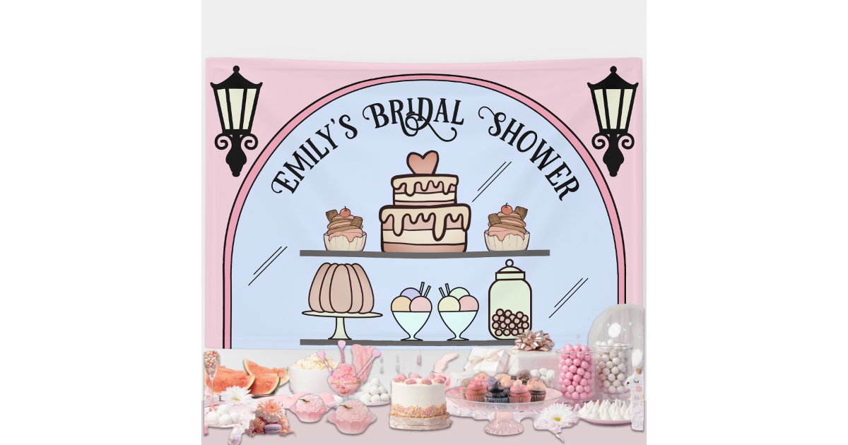 Pink Parisian Bridal Shower Patisserie Banner | Zazzle