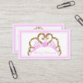 Pink Party Princess Business Cards | Zazzle