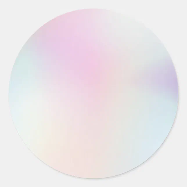Pink Pastel Custom Trendy Classic Round Sticker | Zazzle