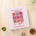 Pink Patchwork Quilt Personalized Project 3 Ring Binder | Zazzle