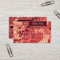 Pink PCB Printed Circuit, Technology Engineering Business Card | Zazzle