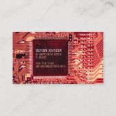 Pink PCB Printed Circuit, Technology Engineering Business Card | Zazzle