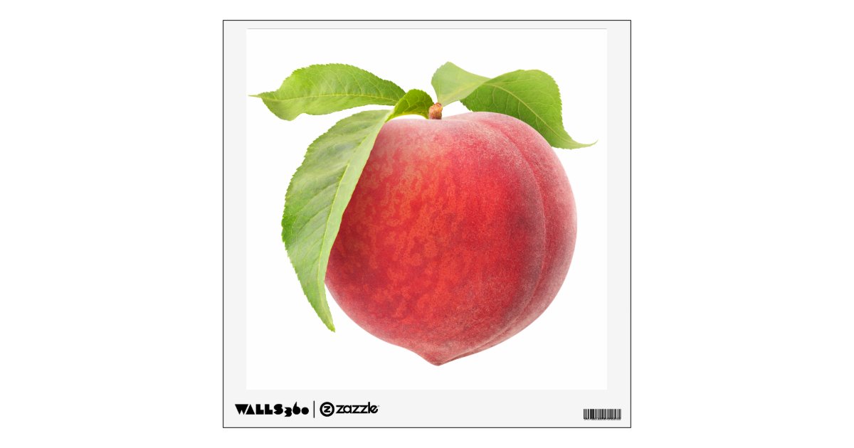 Pink peach wall decal | Zazzle