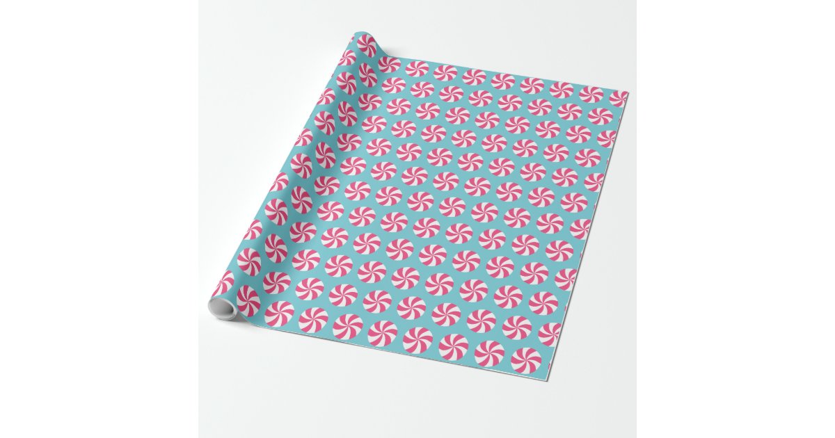 Pink Peppermint Wrapping Paper | Zazzle