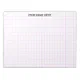 Pink Personalized Name Large Graph Paper Notepad | Zazzle