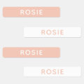 Pink Personalized Name School Kids Clothing Labels | Zazzle