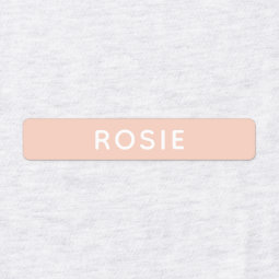 Pink Personalized Name School Kids Clothing Labels | Zazzle