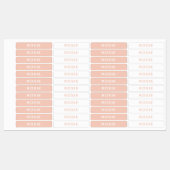 Pink Personalized Name School Kids Clothing Labels | Zazzle