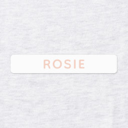 Pink Personalized Name School Kids Clothing Labels | Zazzle