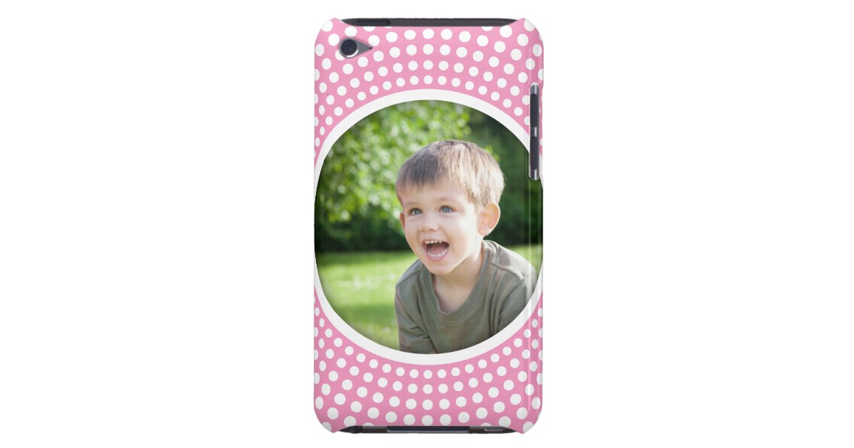 Pink personalized photo iPod touch case | Zazzle